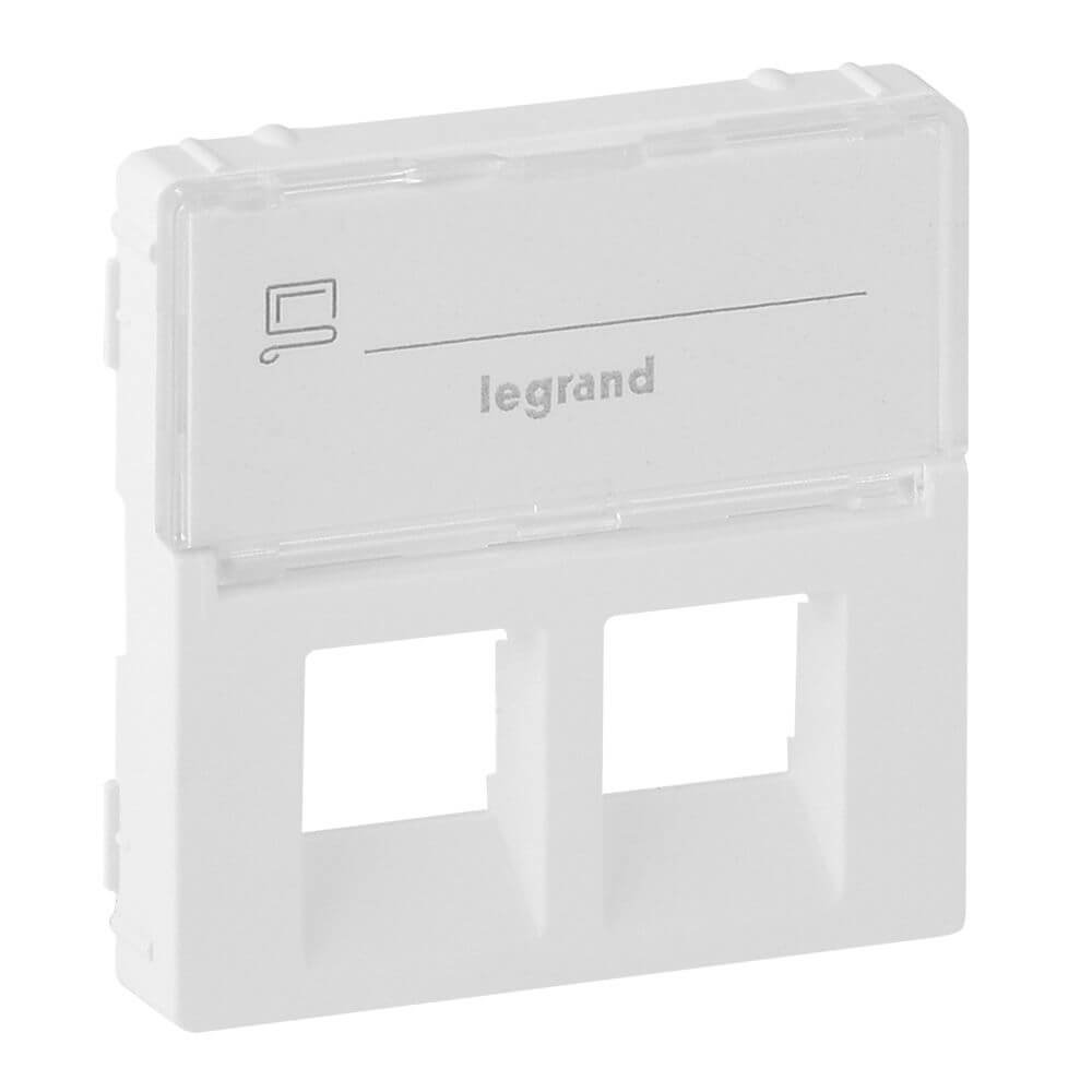 Legrand Valena Life Abdeckung RJ11/RJ45 mit Beschriftungsfeld 2-fach