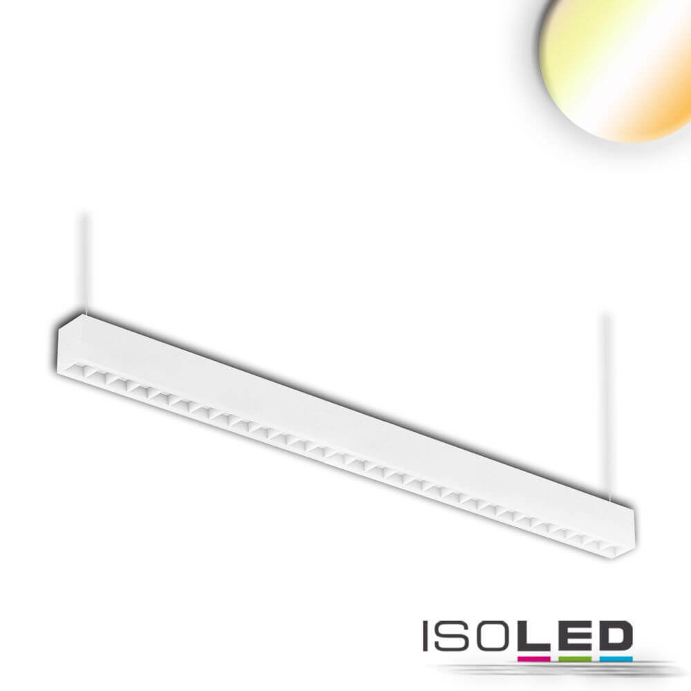 LED Aufbau/Hängeleuchte Linear Raster 40W, anreihbar, weiß, ColorSwit